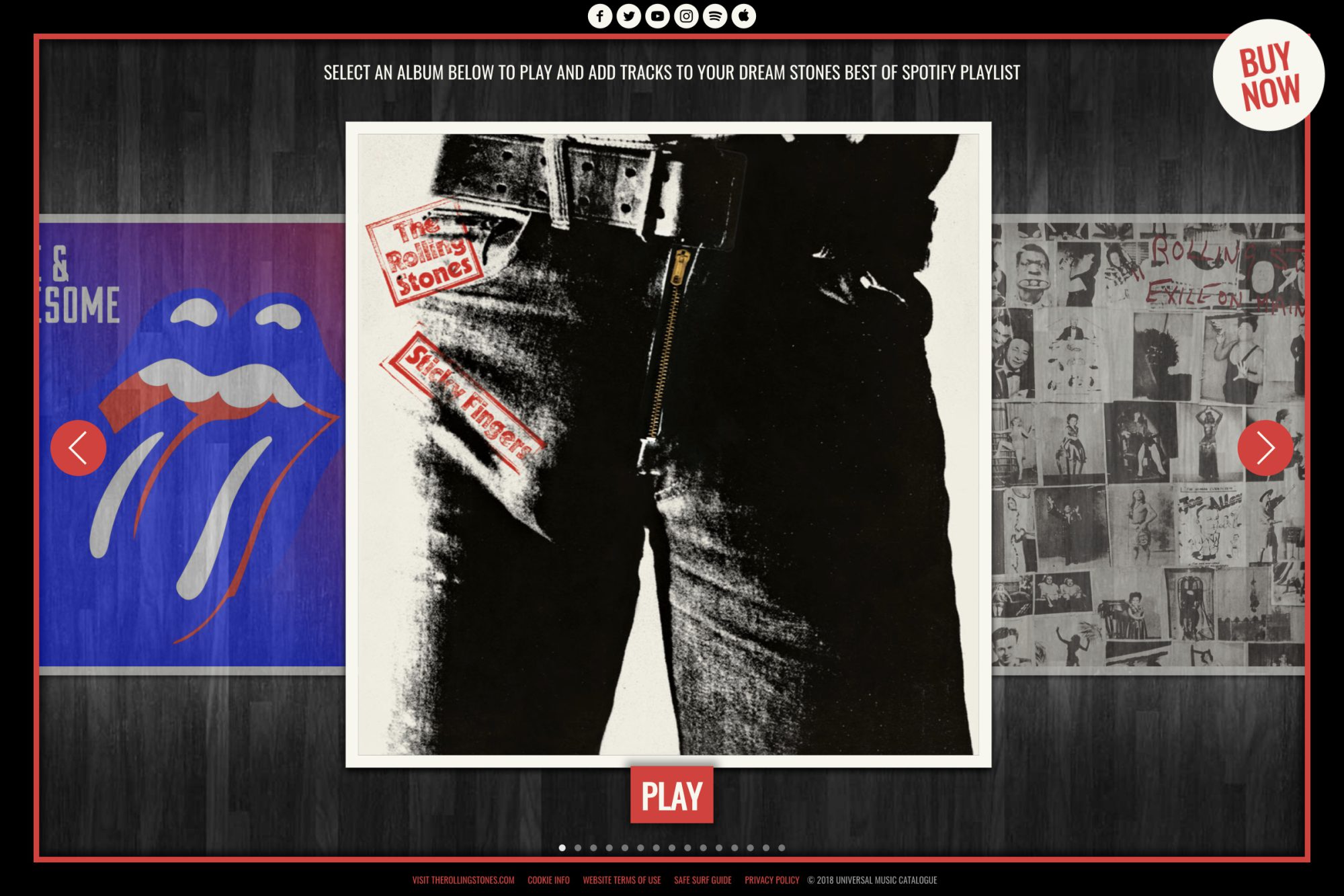 VVVOID Creative : The Rolling Stones : Spotify Turntable