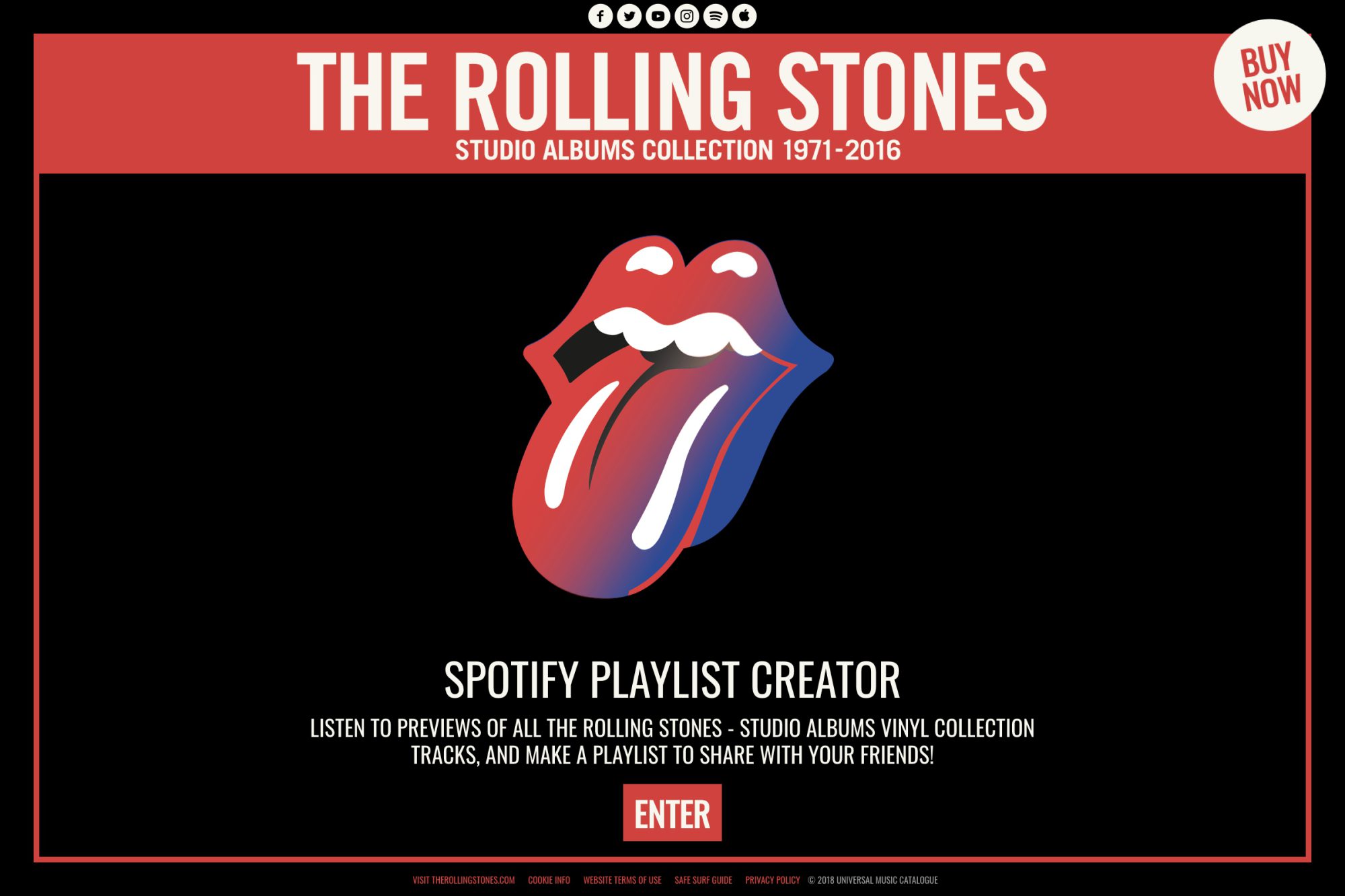 VVVOID Creative : The Rolling Stones : Spotify Turntable