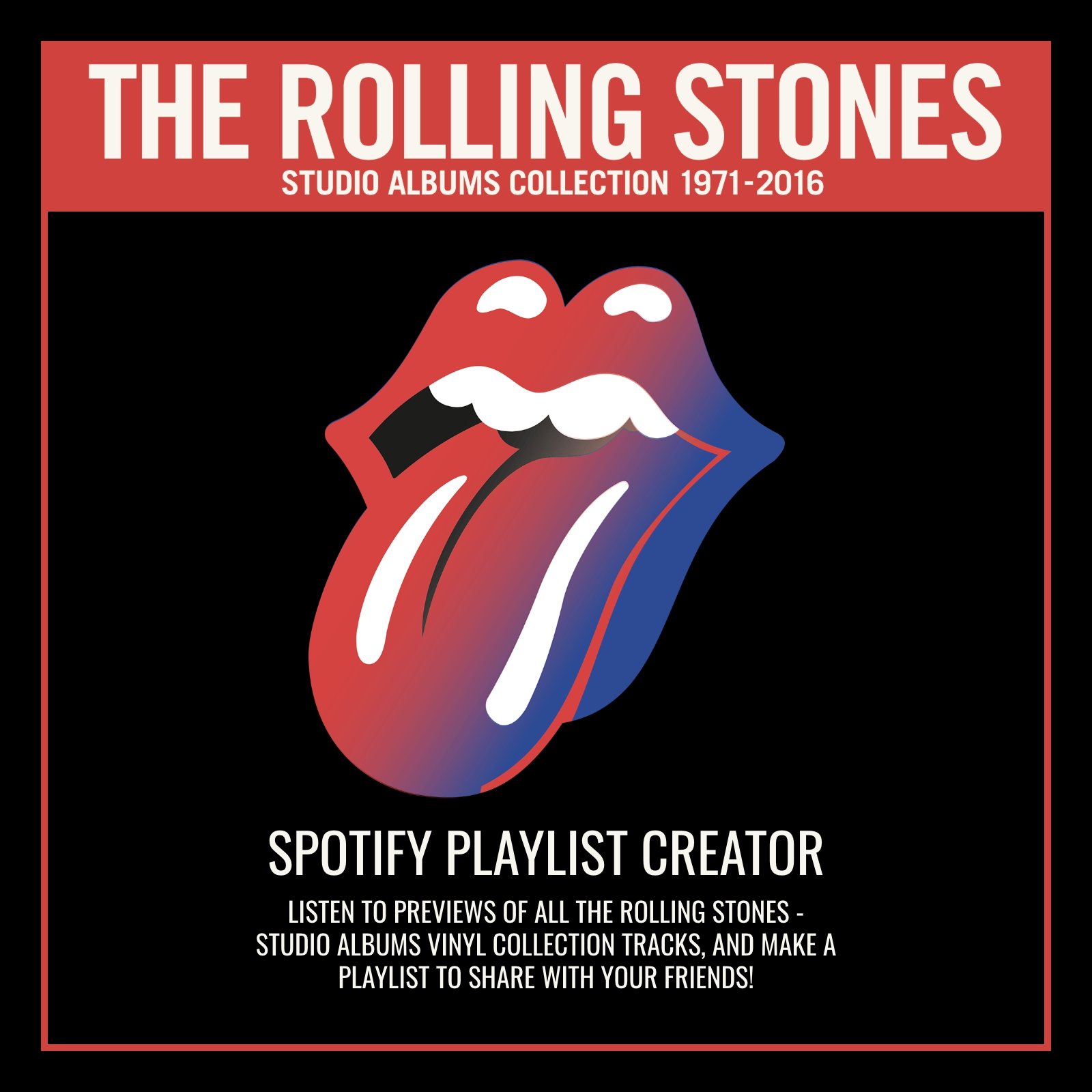VVVOID Creative : The Rolling Stones : Spotify Turntable